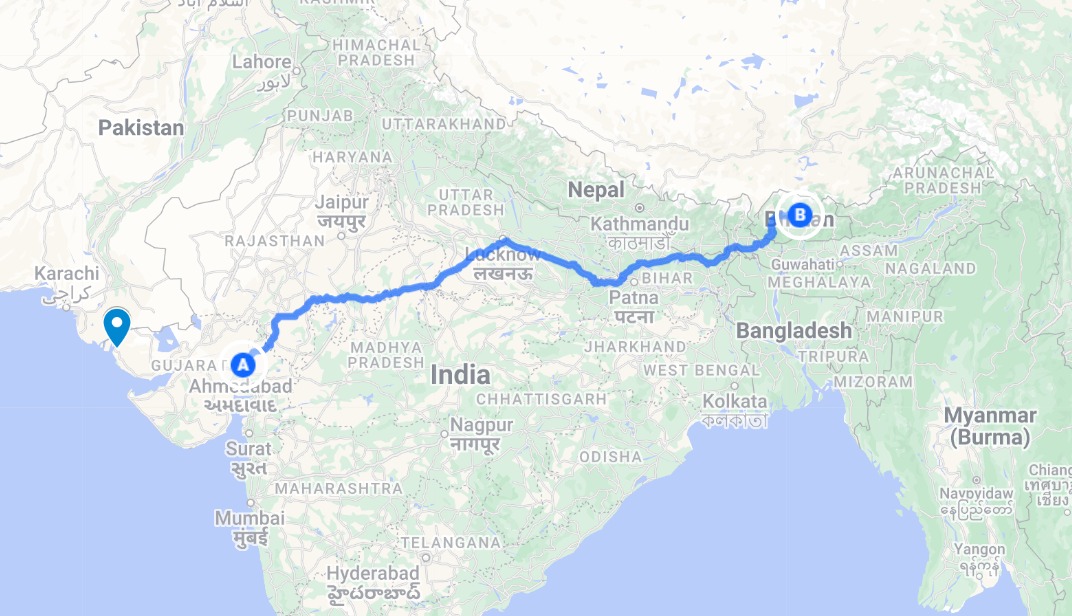 Gandhinagar To Bhutan – Rovers and Seekers
